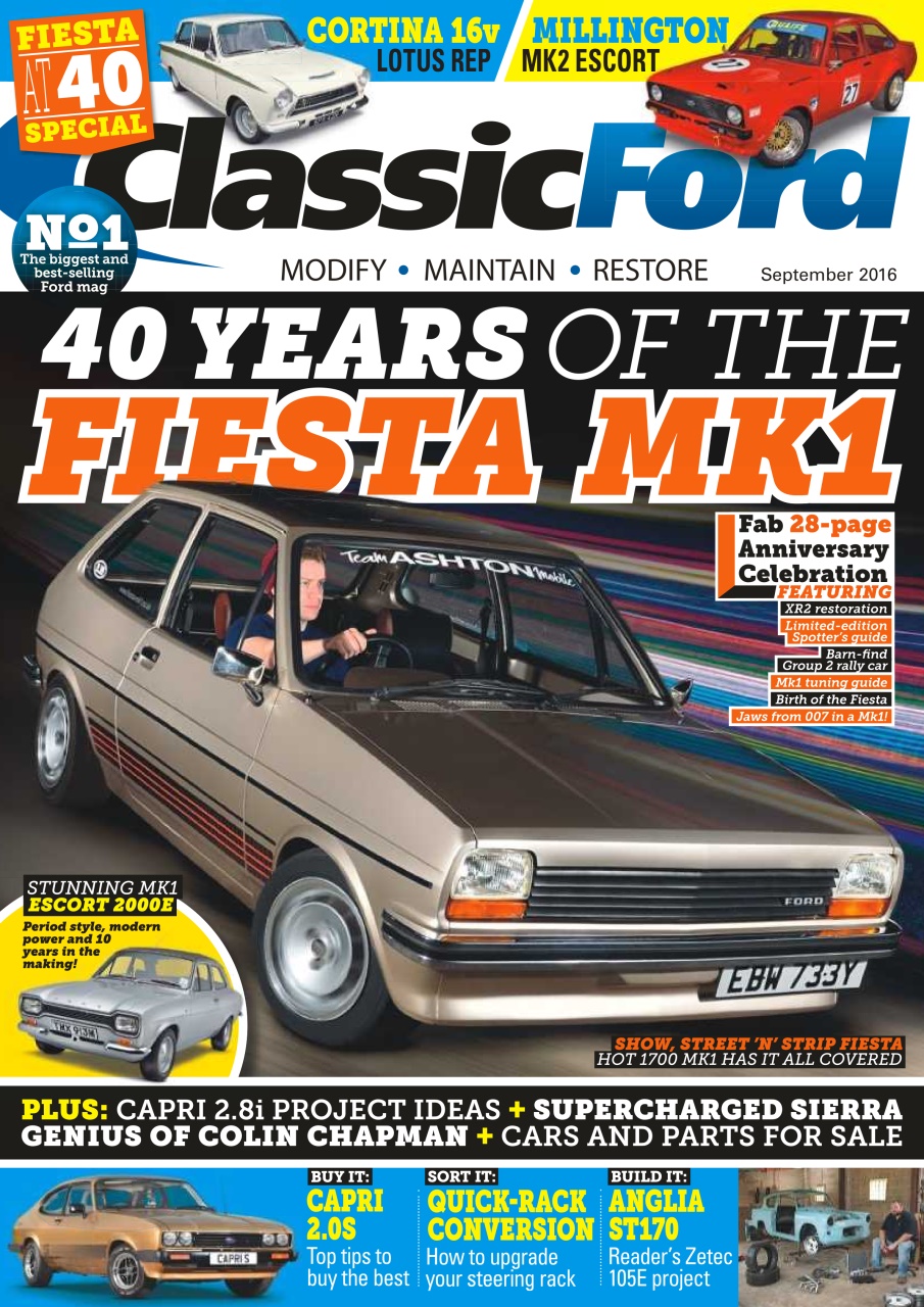 Classic Ford Magazine - No. 242 40 Years Of The Fiesta MK1 ...