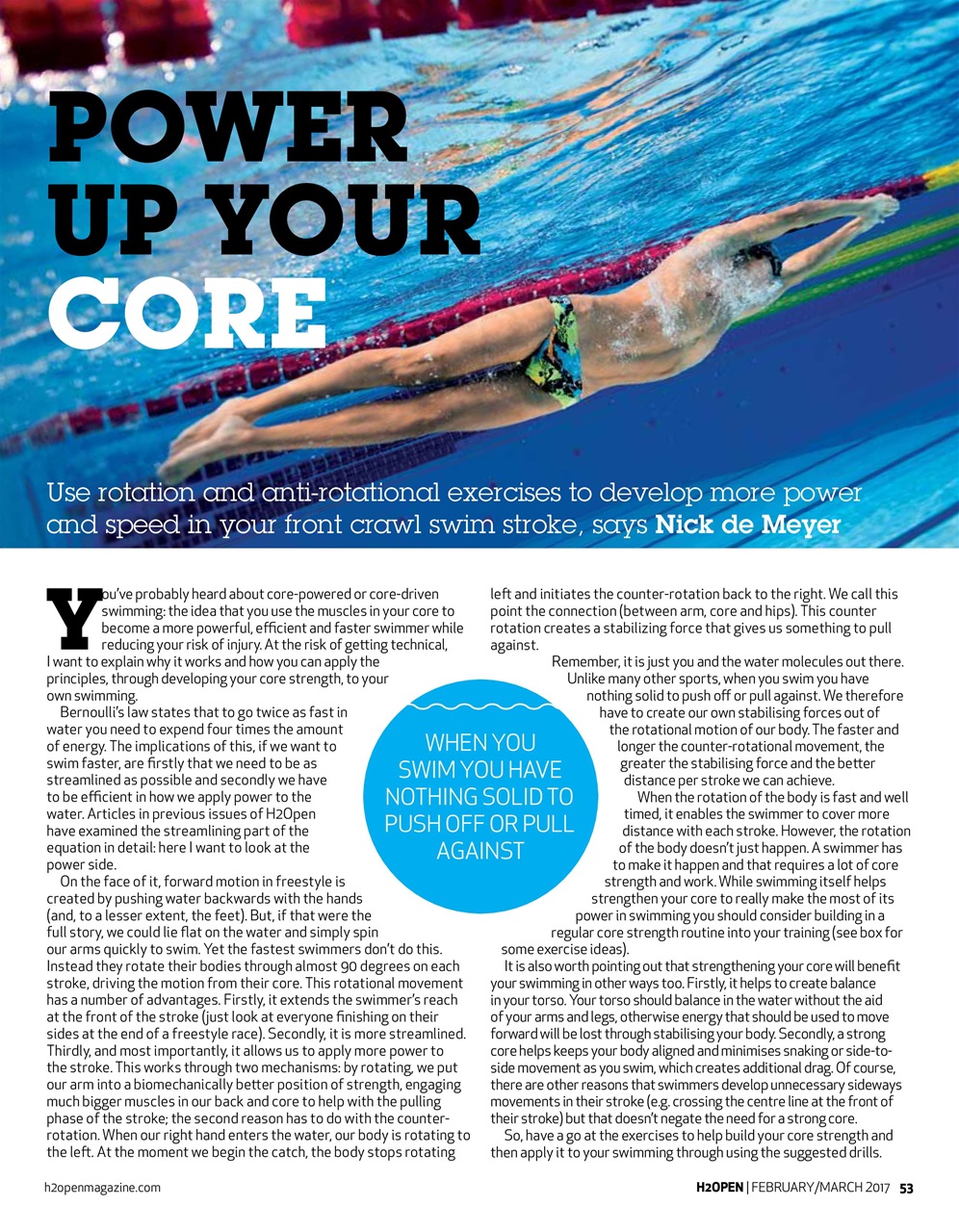 Outdoor Swimmer Magazine - February/March 2017 Subscriptions | Pocketmags